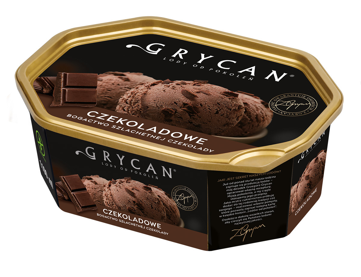 grycanonline > Lody GRYCAN Czekoladowe 1100ml WARSZAWA warszawa